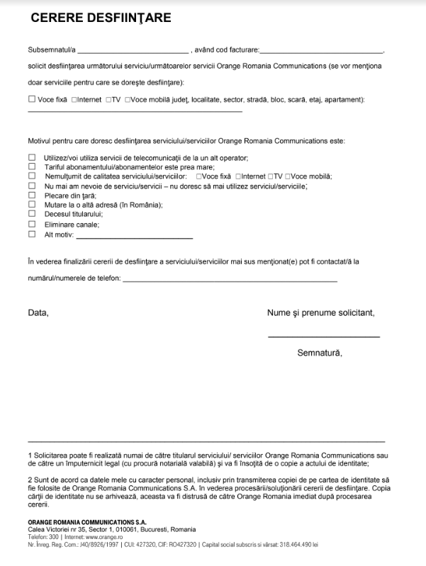 Cum am reziliat contractul cu Orange - AdrianBolocan.ro